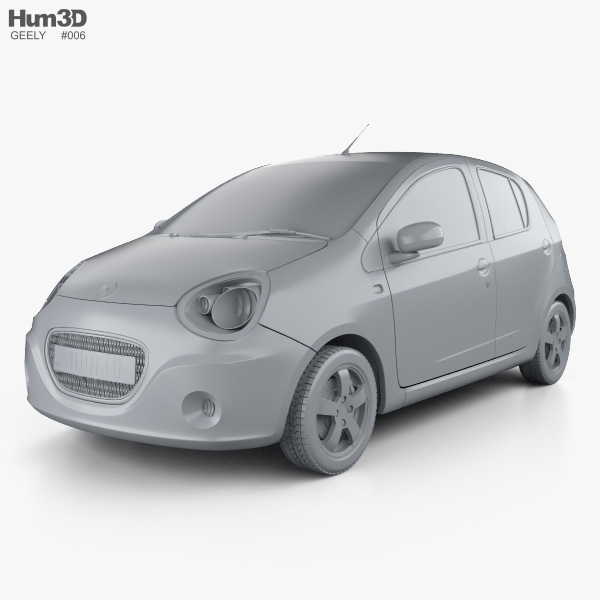 Geely LC (Panda) 2014 3D model - Download Hatchback on 3DModels.org