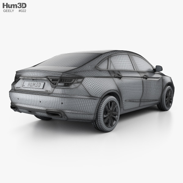 Geely Emgrand GL 2021 3D model - Download Crossover SUV on 3DModels.org