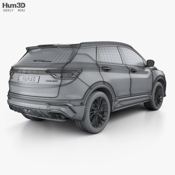 Geely Coolray 2022 3D 모델 - 다운로드 Crossover SUV on 3DModels.org