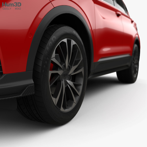 Geely Coolray 2022 3D 모델 - 다운로드 Crossover SUV on 3DModels.org