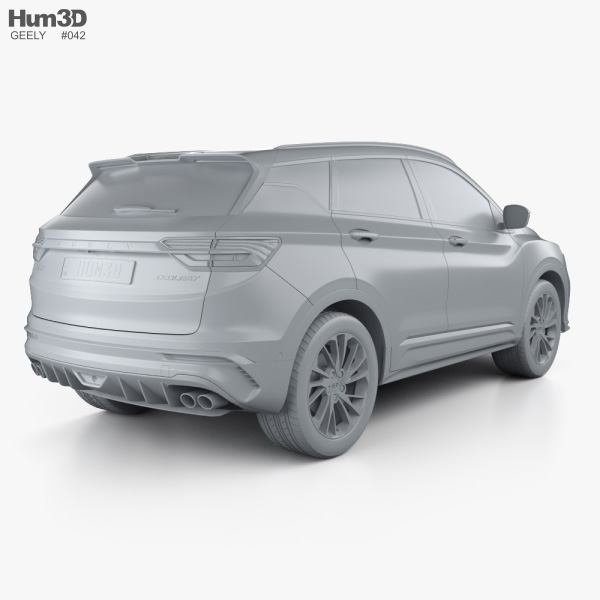 Geely Coolray 2022 3D model - Download Crossover SUV on 3DModels.org
