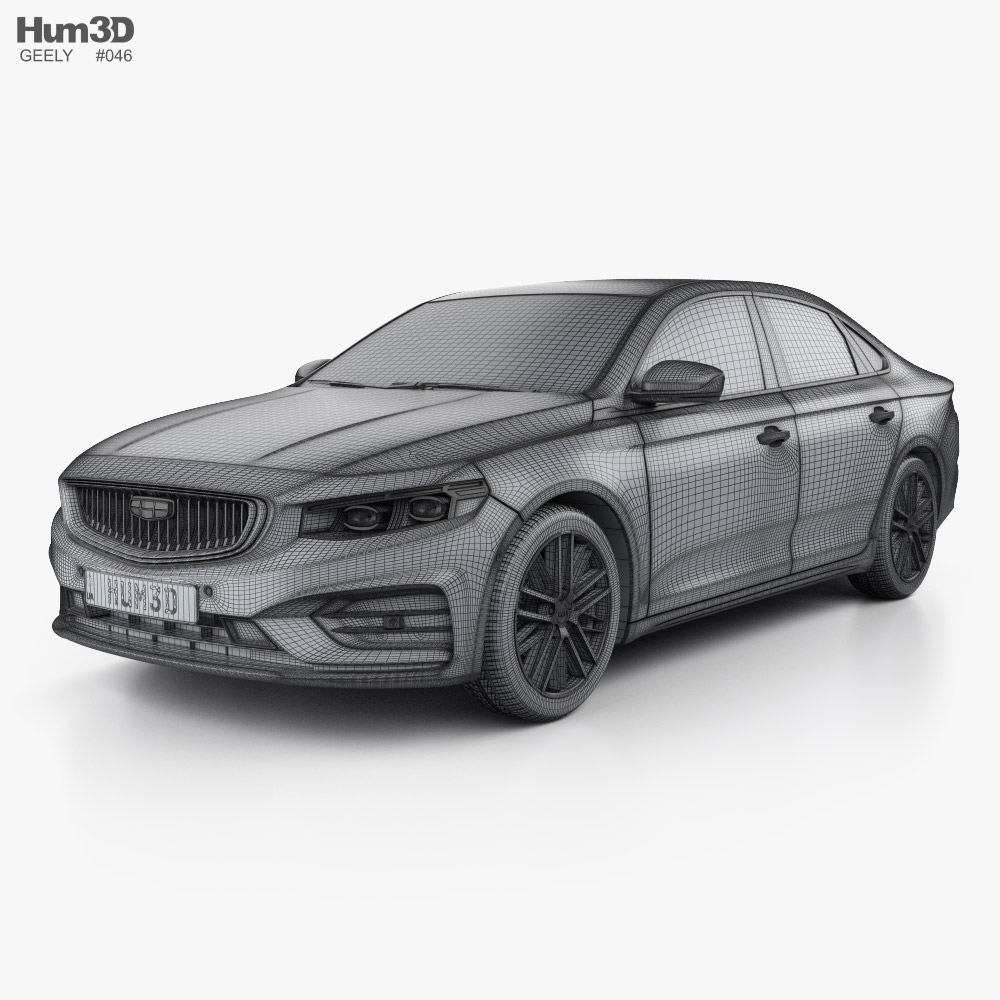 Geely Preface 2023 3D model - Download Sedan on 3DModels.org