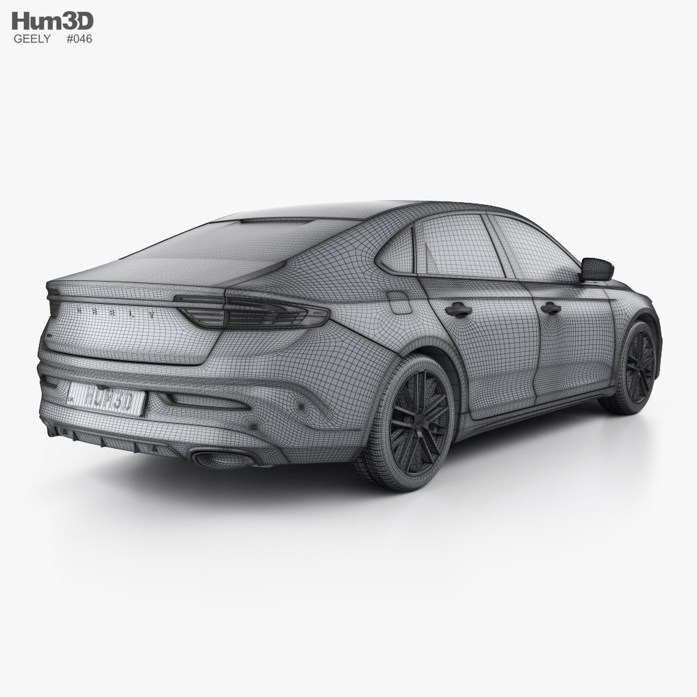 Geely Preface 2023 3D model - Download Sedan on 3DModels.org
