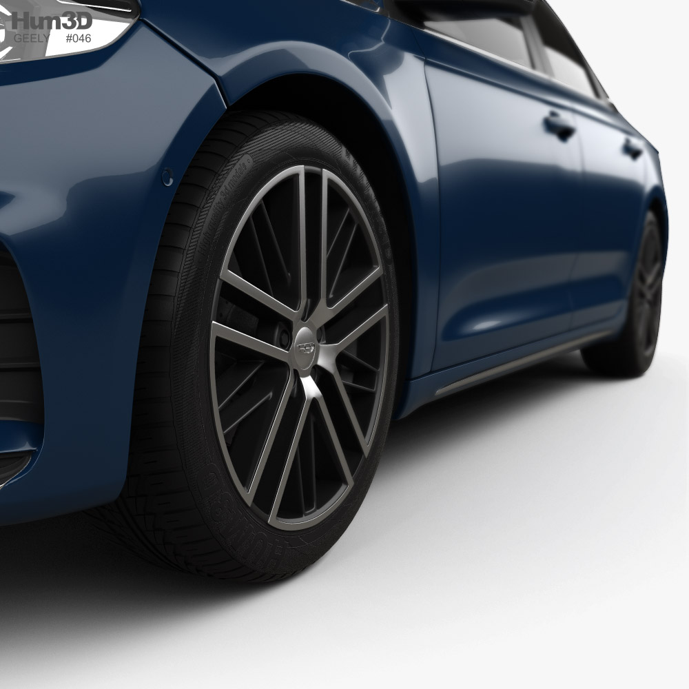 Geely Preface 2023 3D model - Download Sedan on 3DModels.org