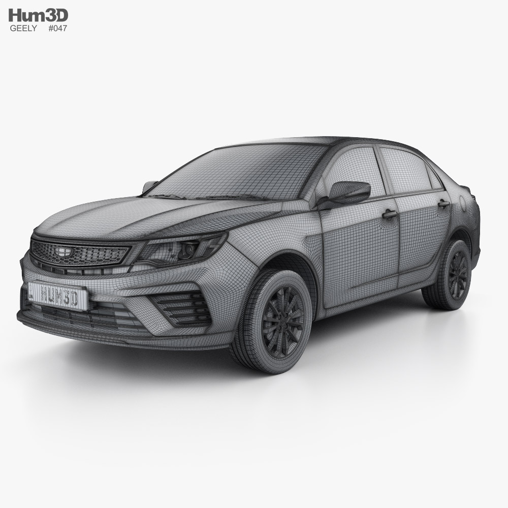 Geely Vision 2024 3D model - Download Sedan on 3DModels.org
