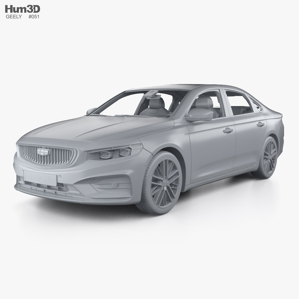 Geely Preface with HQ interior 2023 3D model - Download Sedan on ...