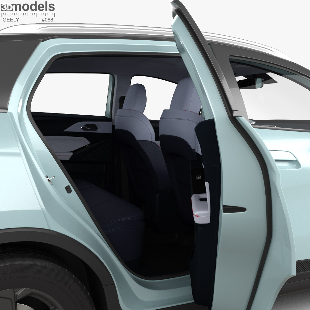 Geely Geometry E con interior 2025 Modelo 3D - Descargar Crossover SUV ...