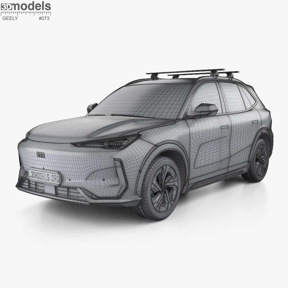 Geely EX5 2025 3D model - Download Crossover SUV on 3DModels.org