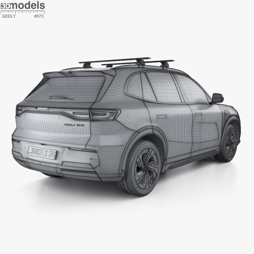 Geely EX5 2025 3D model - Download Crossover SUV on 3DModels.org