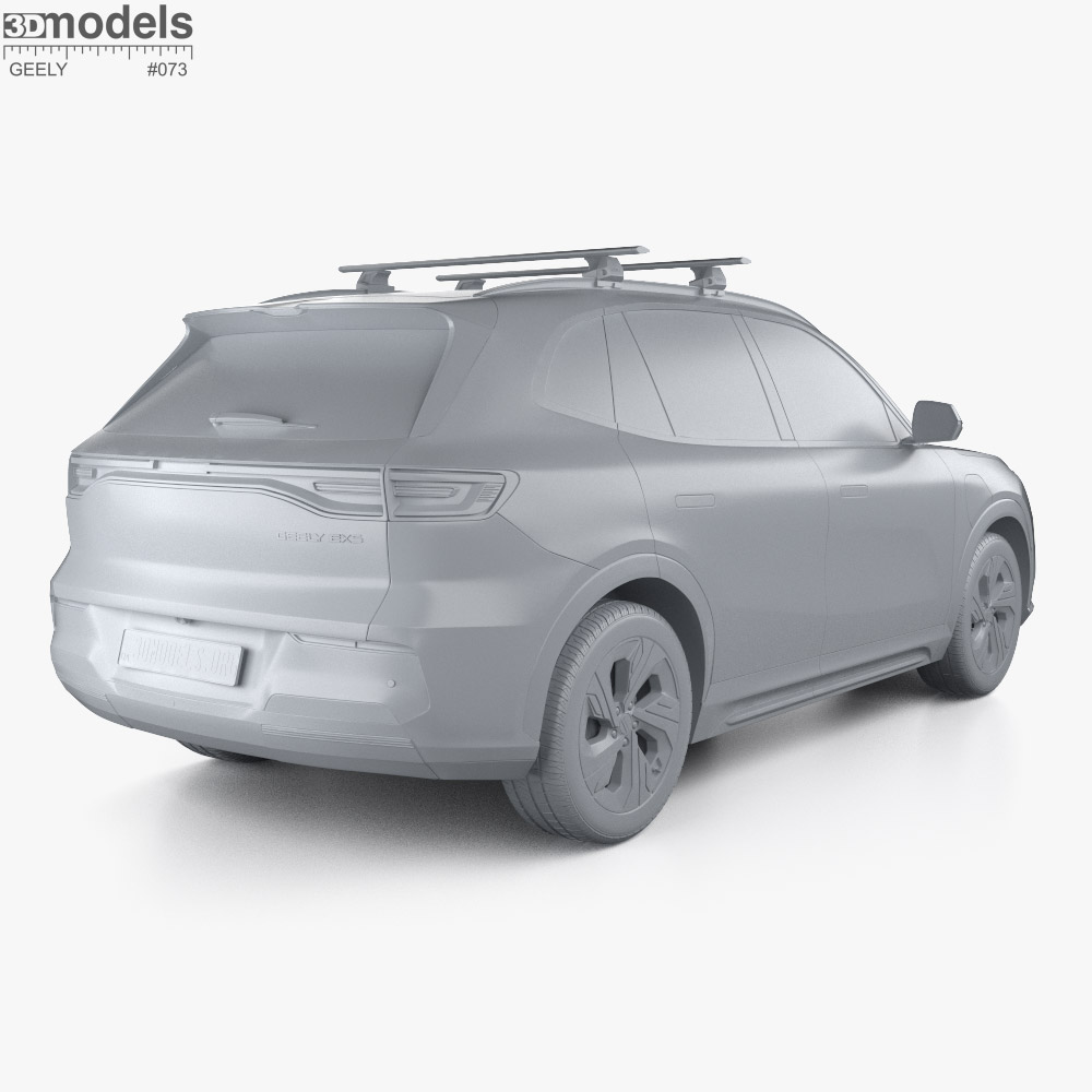 Geely EX5 2025 3D model - Download Crossover SUV on 3DModels.org