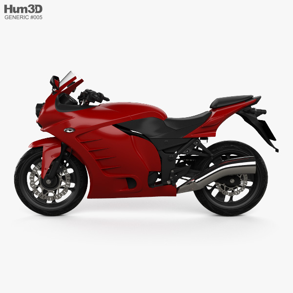 Generic Sport Bike 2014 3D model - Download Motorcycle on 3DModels.org