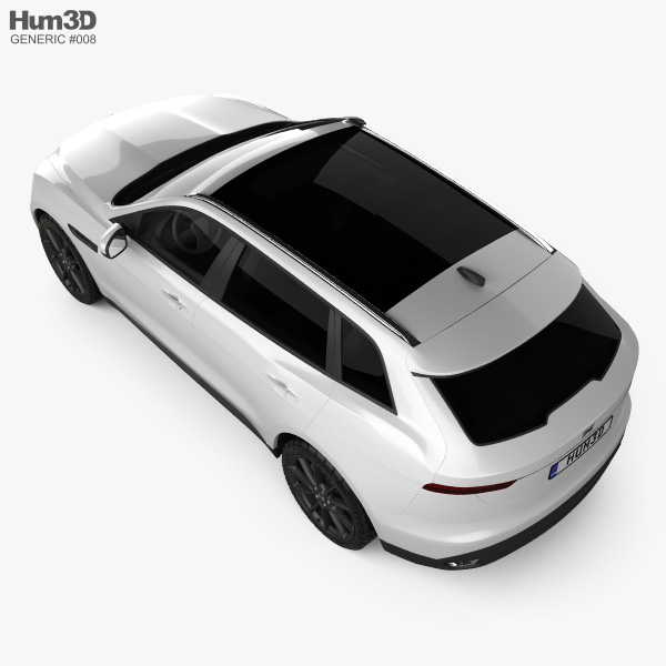 Generic SUV 2018 3D model - Download Crossover SUV on 3DModels.org