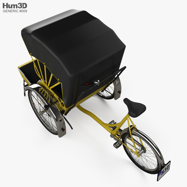 Generic Trishaw Penang 3D model - Download 2015-2019 on 3DModels.org