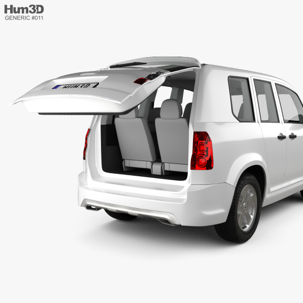 Generic SUV with HQ interior 2014 3D model - Download Crossover SUV on ...