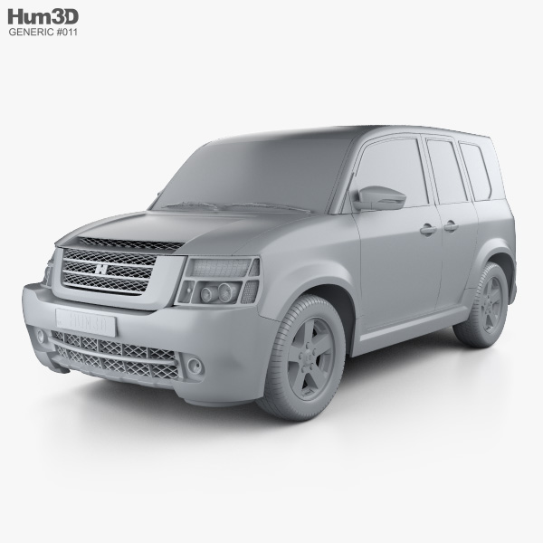 Generic SUV with HQ interior 2014 3D model - Download Crossover SUV on ...