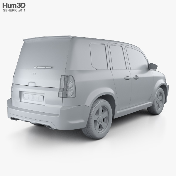 Generic SUV with HQ interior 2014 3D model - Download Crossover SUV on ...