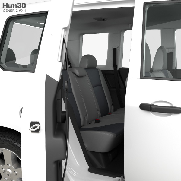 Generic SUV with HQ interior 2014 3D model - Download Crossover SUV on ...