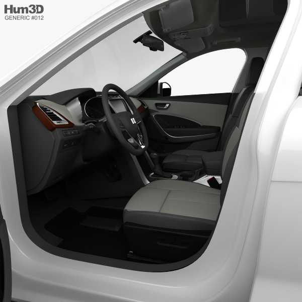 Generic SUV with HQ interior and engine 2014 3D model - Download ...