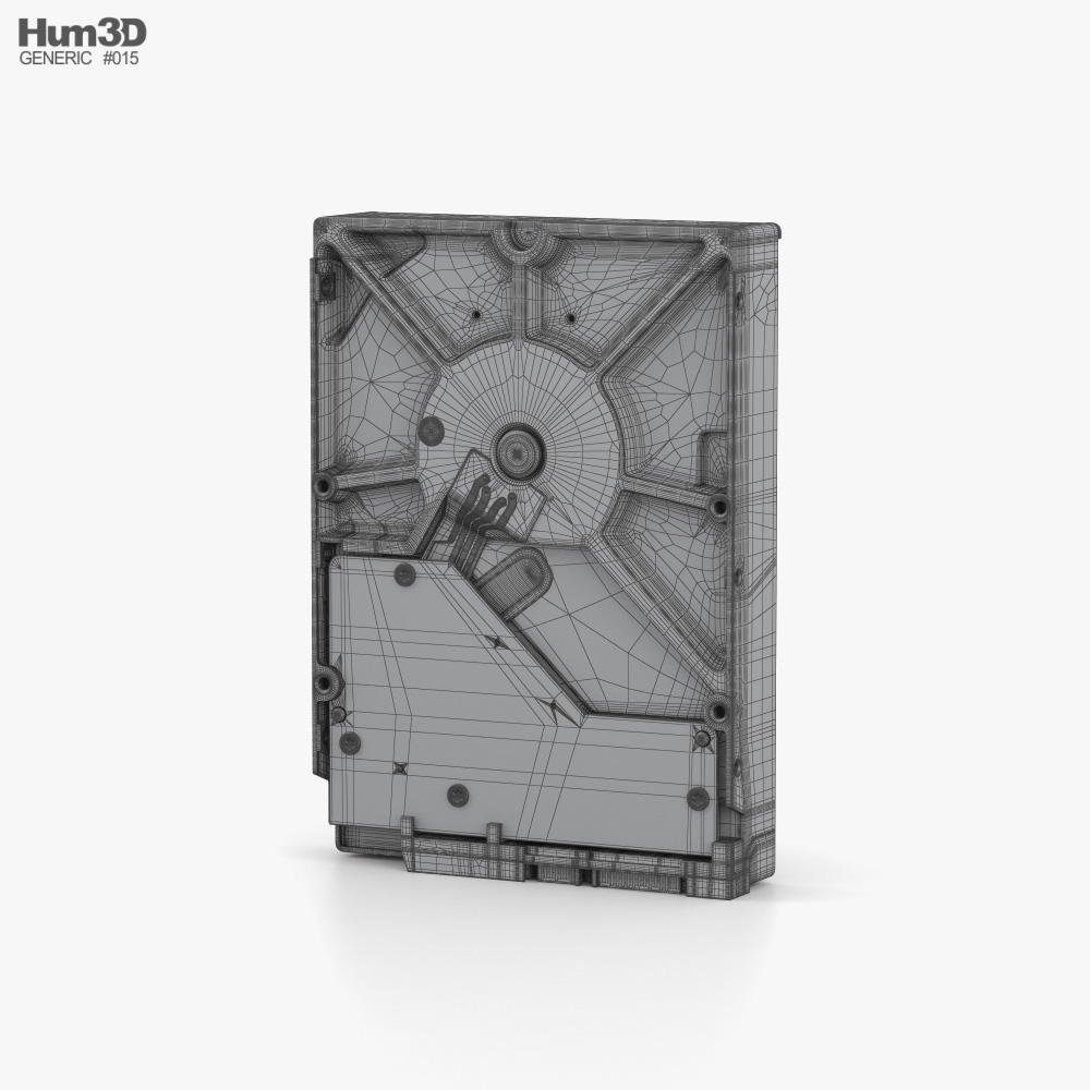 Computer Hard Drive Opened 3D model - Download Computer Accessories on ...