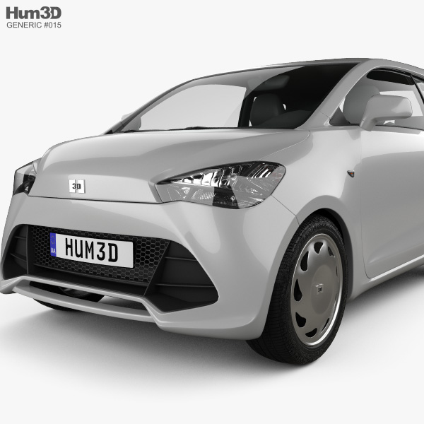 Generic hatchback 3-door 2018 3D model - Download Hatchback on 3DModels.org