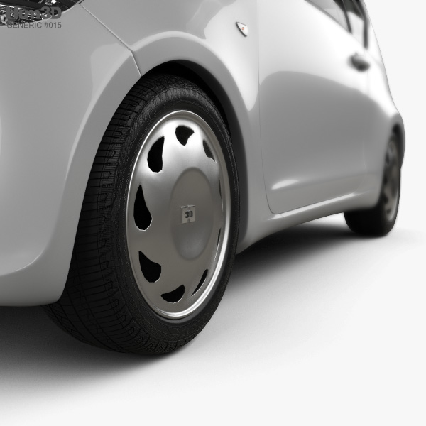 Generic hatchback 3-door 2018 3D model - Download Hatchback on 3DModels.org
