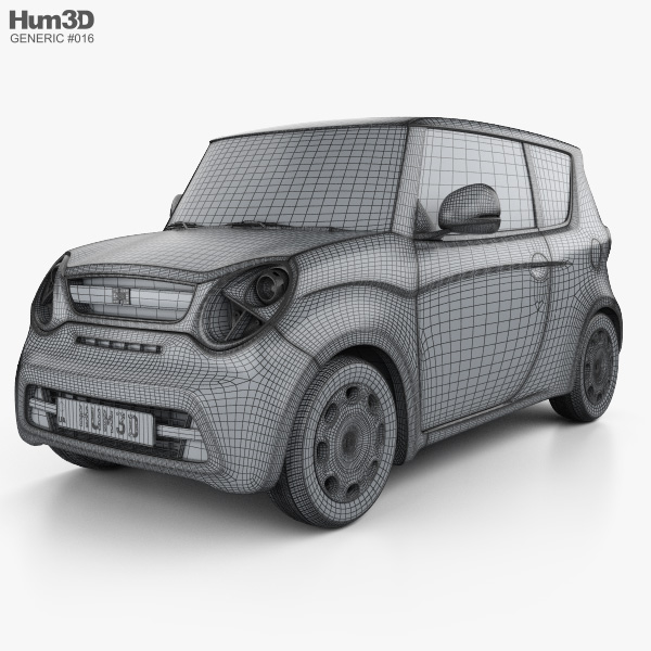 Generic hatchback 3-door 2018 3D model - Download Hatchback on 3DModels.org