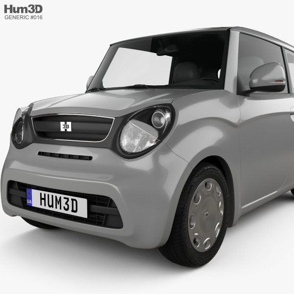Generic hatchback 3-door 2018 3D model - Download Hatchback on 3DModels.org