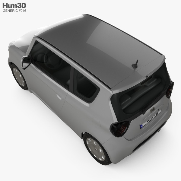 Generic hatchback 3-door 2018 3D model - Download Hatchback on 3DModels.org