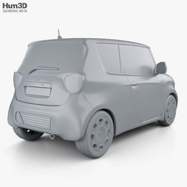 Generic hatchback 3-door 2018 3D model - Download Hatchback on 3DModels.org