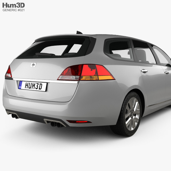 Generic wagon 2018 3D model - Download Wagon car on 3DModels.org