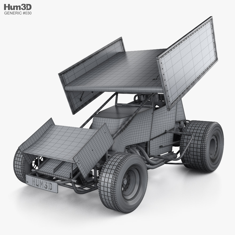 Sprint Car Red Bull 2014 3D model - Download ATV on 3DModels.org