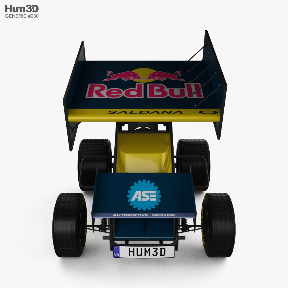 Sprint Car Red Bull 2014 3D model - Download ATV on 3DModels.org