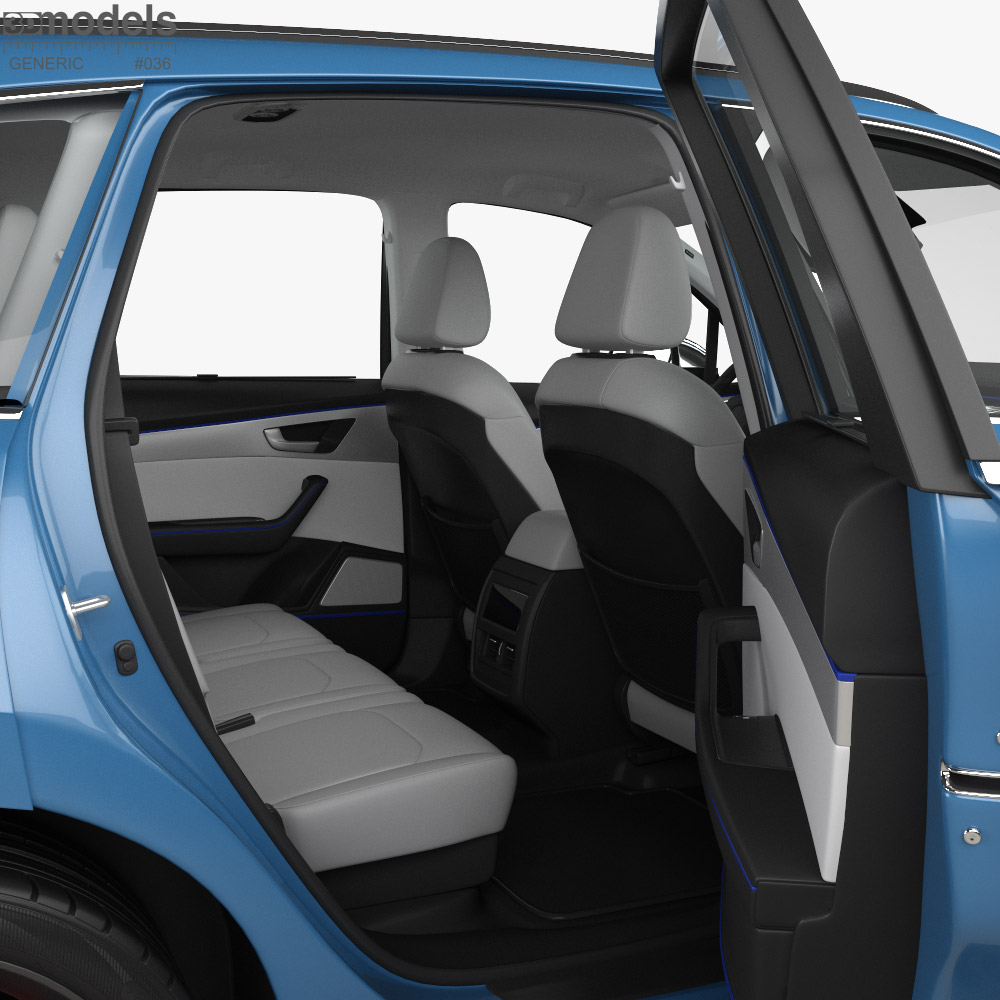 Generic SUV EV with HQ interior 2024 3D model - Download Crossover SUV ...