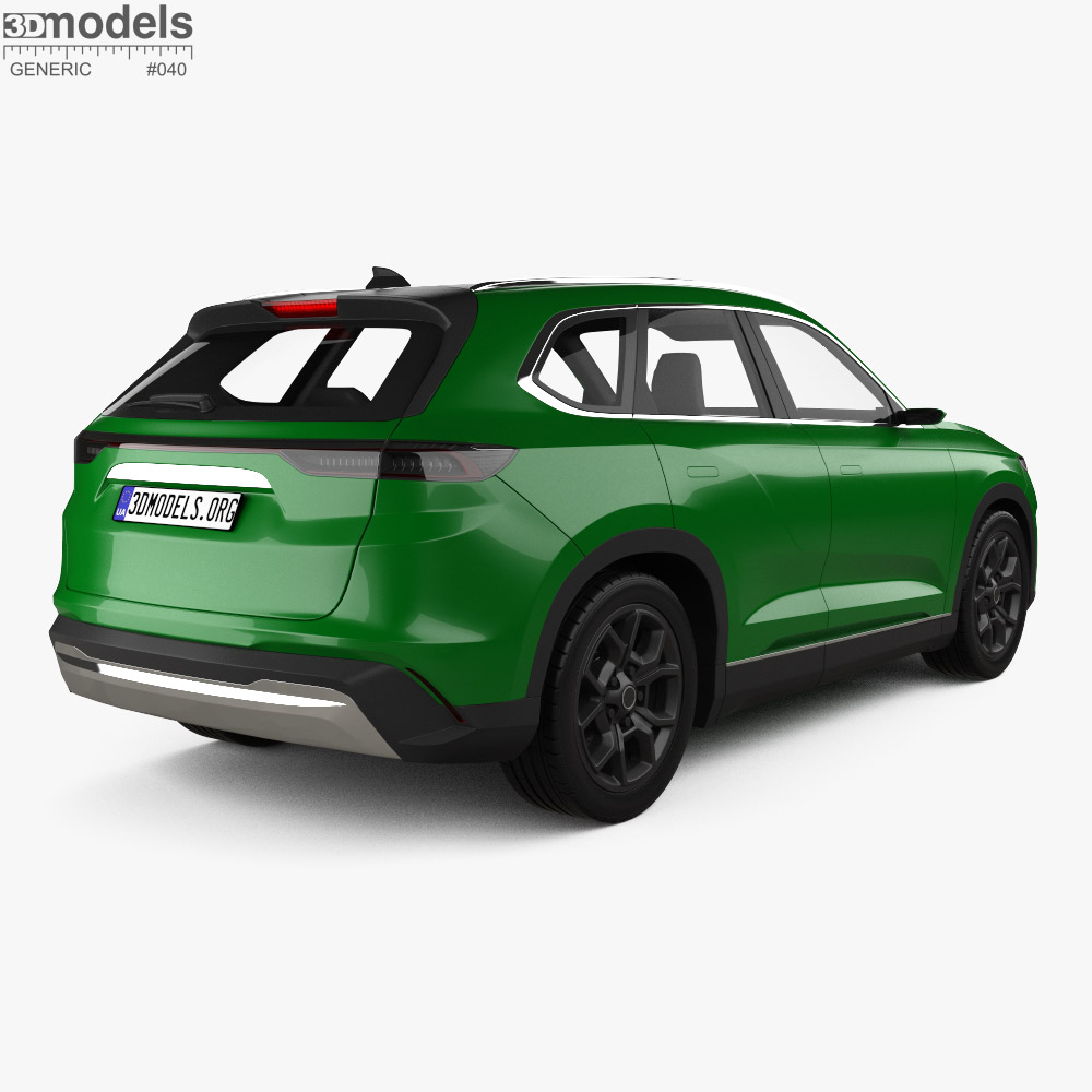 Generic Crossover 2022 3D model - Download Crossover SUV on 3DModels.org
