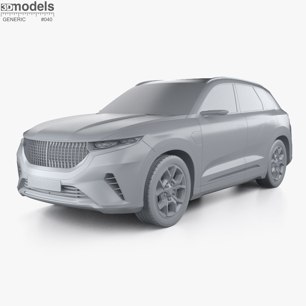 Generic Crossover 2022 3D model - Download Crossover SUV on 3DModels.org