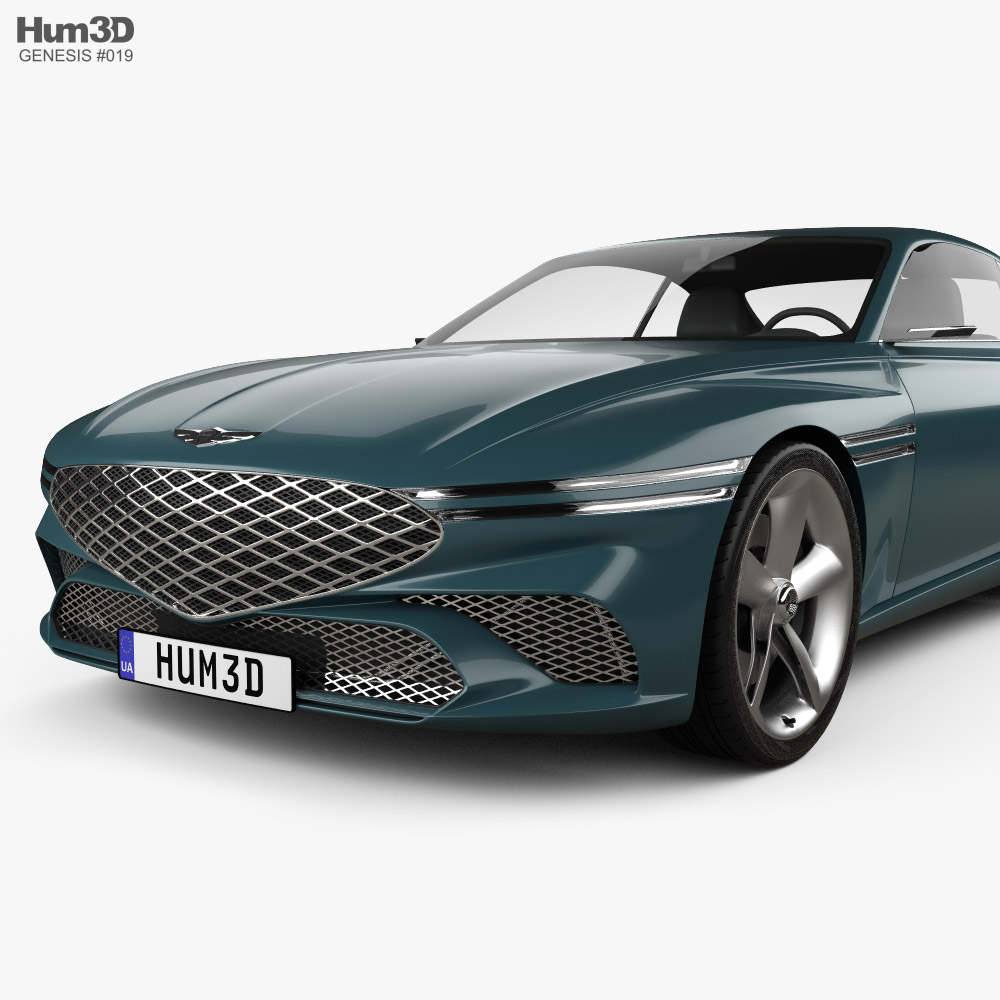 제네시스 X 2021 3D 모델 - 다운로드 Sports car 켜기 3DModels.org