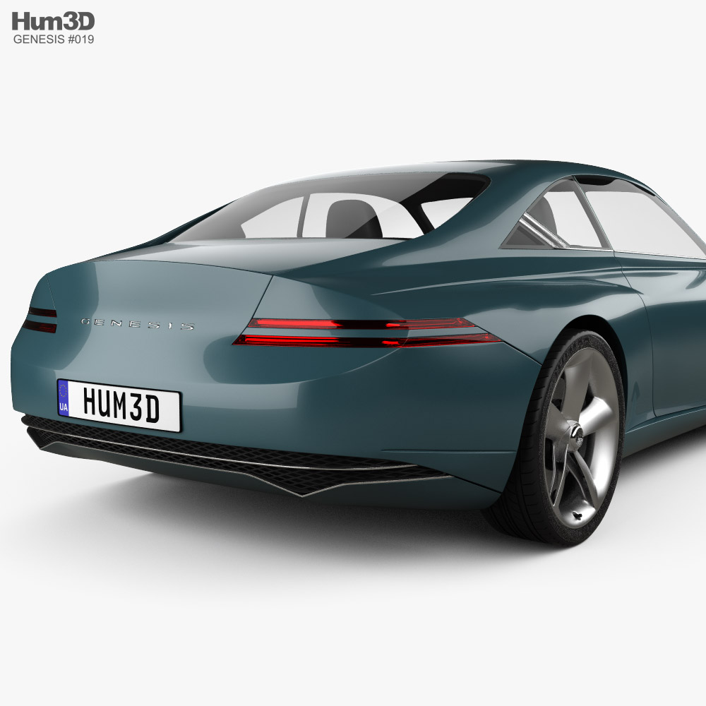 제네시스 X 2021 3D 모델 - 다운로드 Sports car 켜기 3DModels.org