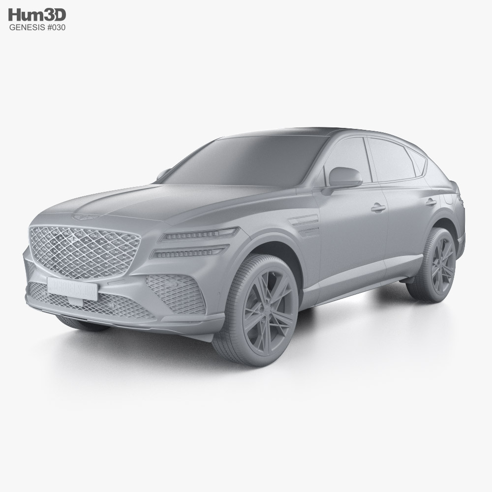 Genesis GV80 coupe 2025 3D model - Download Sports car on 3DModels.org