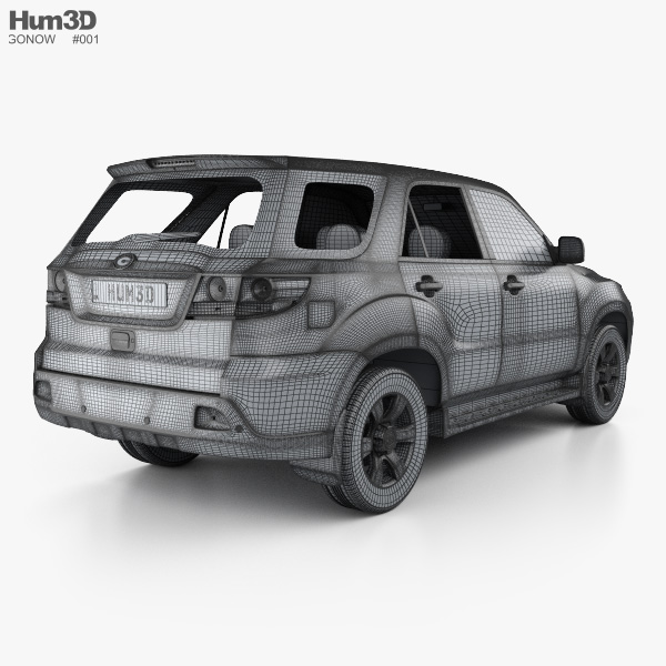 Gonow G5 2015 3D 모델 - 다운로드 Crossover SUV on 3DModels.org