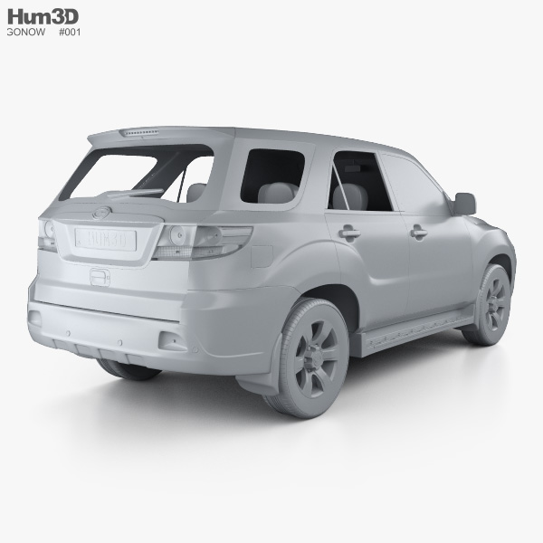 Gonow G5 2015 3D model - Download Crossover SUV on 3DModels.org