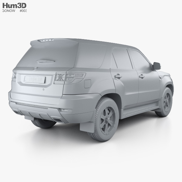 Gonow GX6 2017 3D model - Download Crossover SUV on 3DModels.org