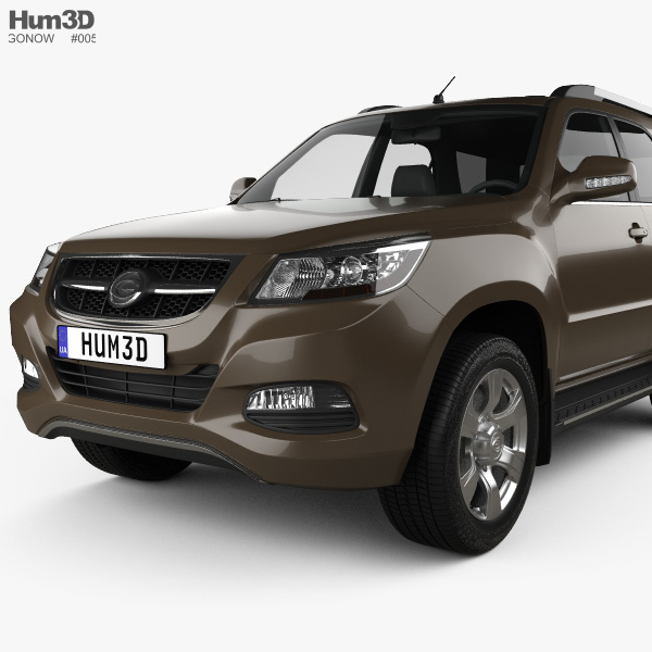 Gonow GX5 2015 3D model - Download Crossover SUV on 3DModels.org