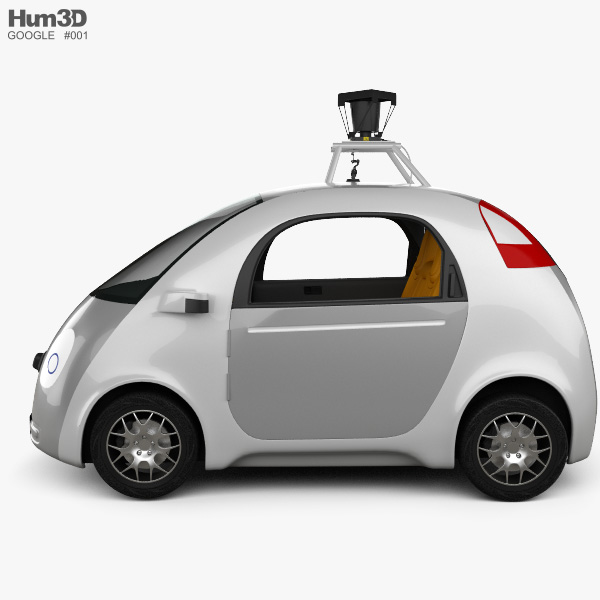 Google Self-Driving Car 2017 3D model - Download Hatchback on 3DModels.org