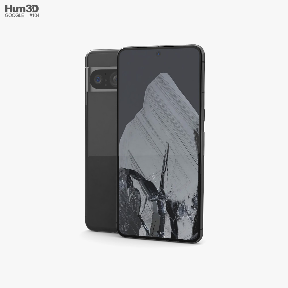 Google Pixel 8 Pro Obsidian 3D model - Download Phones on 3DModels.org