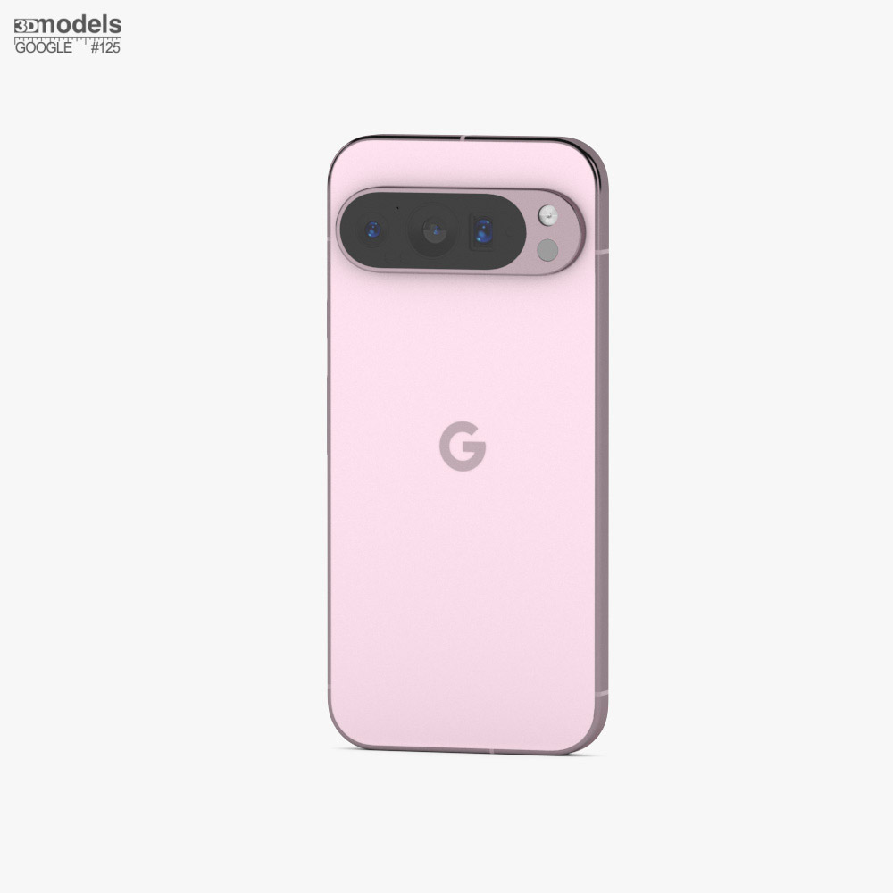 Google Pixel 9 Pro XL Rose Quartz 3D model - Download Phones on ...