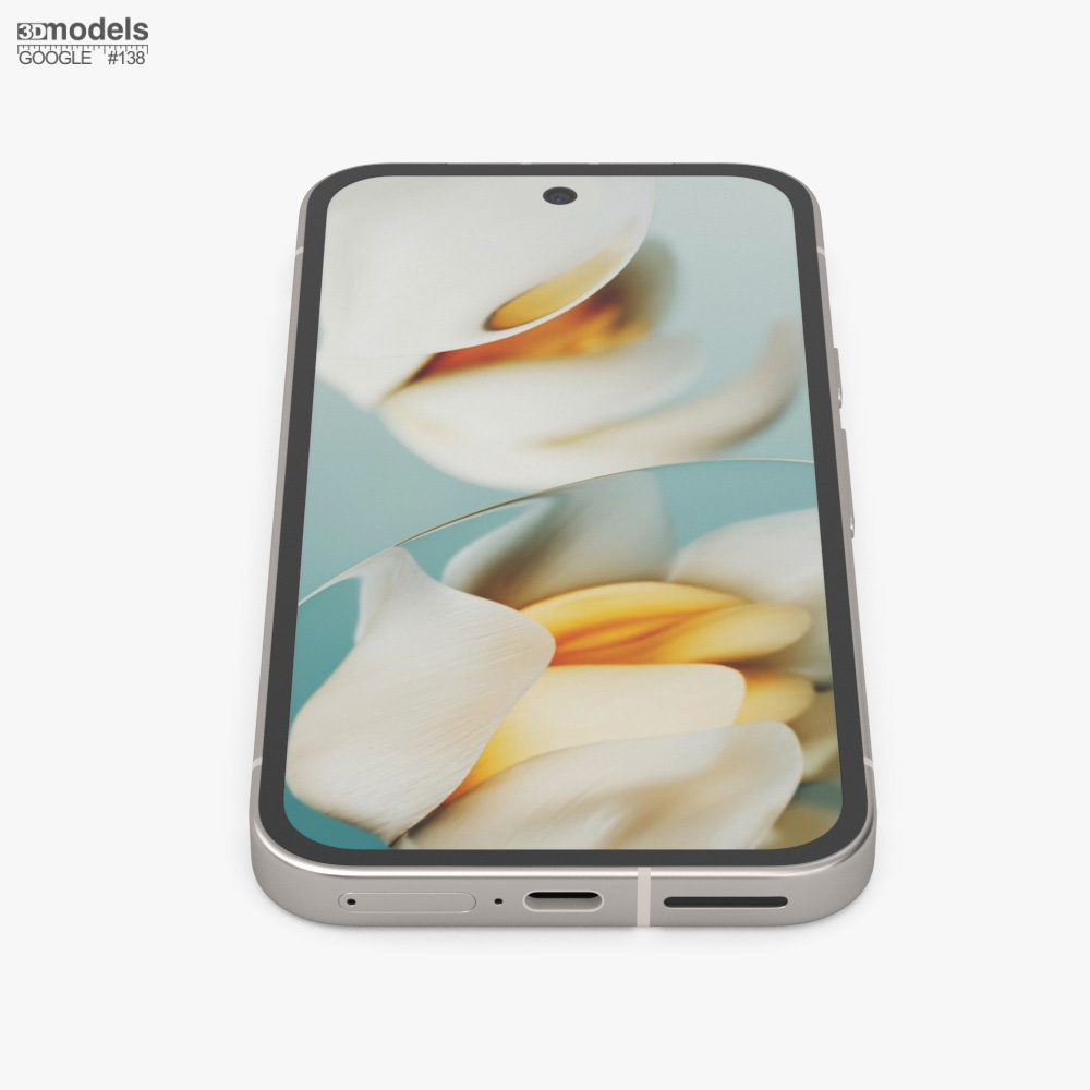 Google Pixel 9a Porcelain 3D model - Download Phones on 3DModels.org