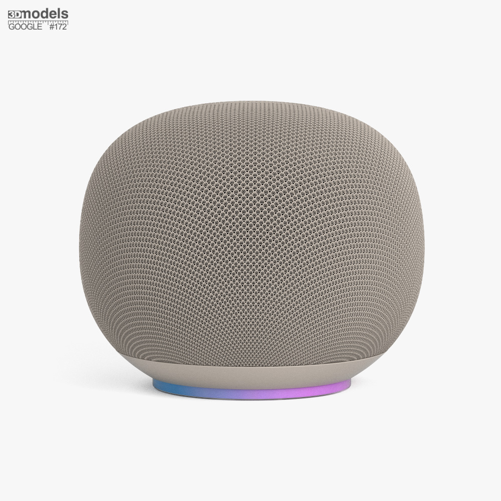 Google Home Speaker Porcelain 3D model - Download Electronic ...