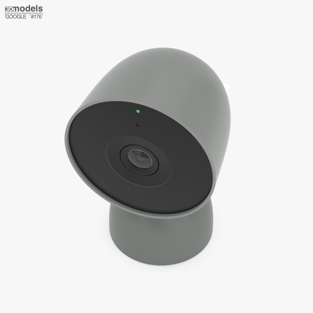 Google Nest Cam Indoor (wired, 3rd gen) Hazel 3D model - Download ...