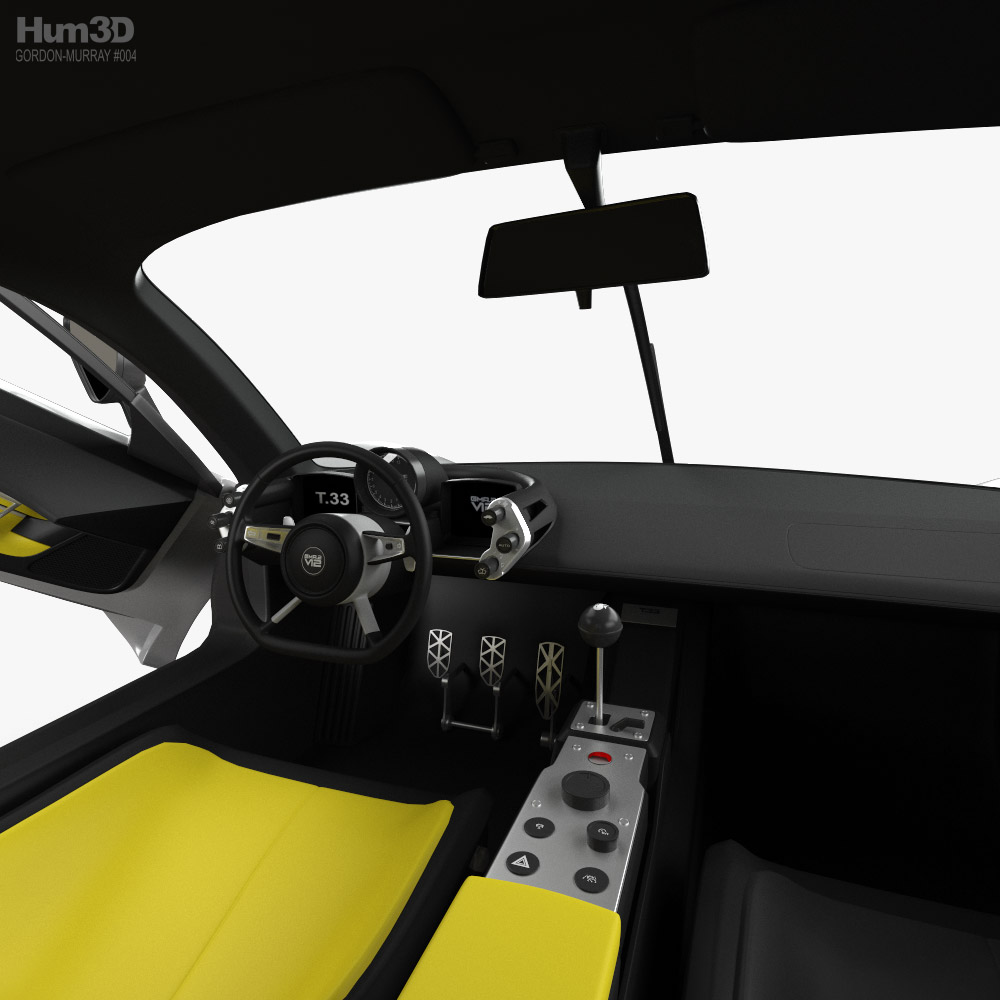 Gordon Murray T.33 con interior y motor 2025 Modelo 3D - Descargar ...