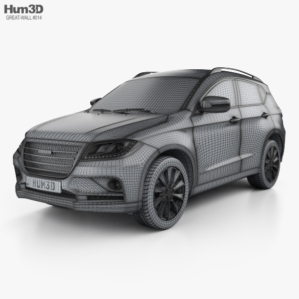 Great Wall Haval H2 2017 3D model - Download Crossover SUV on 3DModels.org